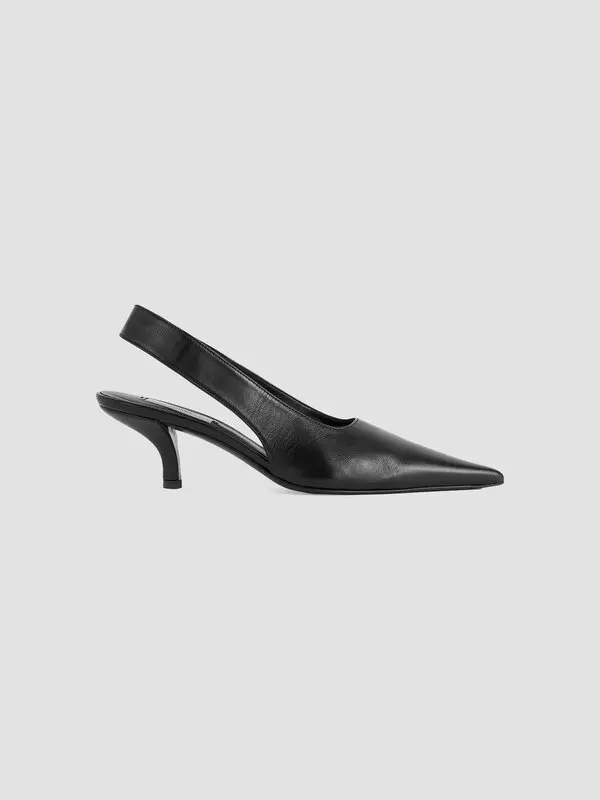 TOTEME 55mm Leather Slingback Pumps