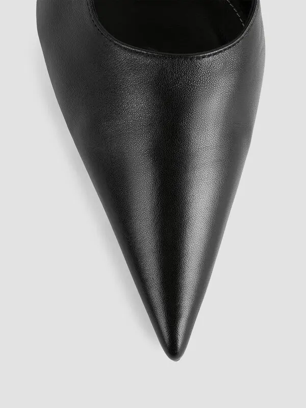 TOTEME 55mm Leather Slingback Pumps