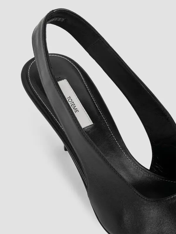 TOTEME 55mm Leather Slingback Pumps