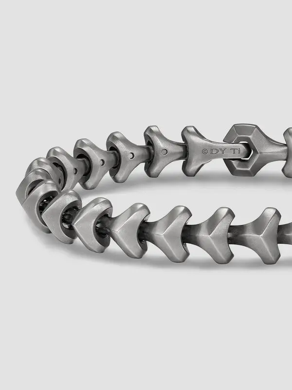 David Yurman Armory Link Bracelet In Anthracite Titanium, 9.5mm