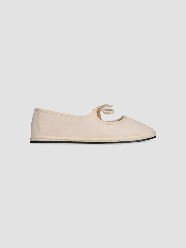 VIBI VENEZIA Brigitte Cotton Slippers - Ecru