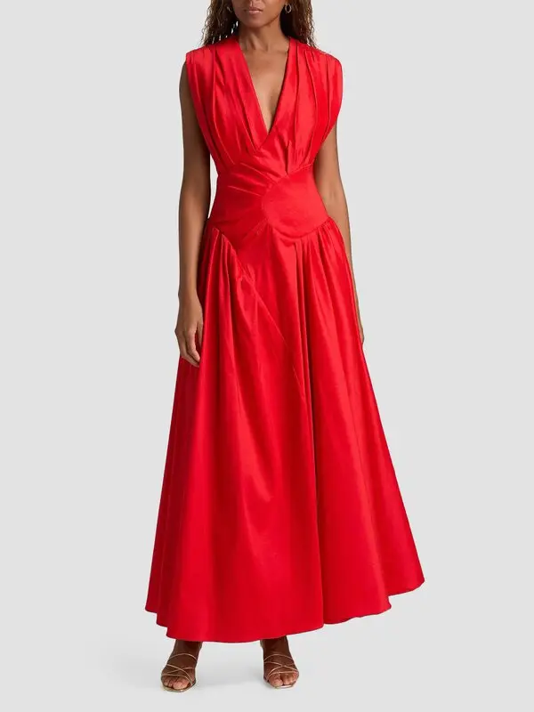 Acler Innoxhill Pleated Maxi Dress