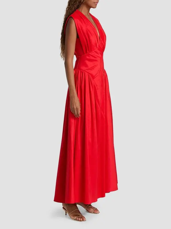 Acler Innoxhill Pleated Maxi Dress