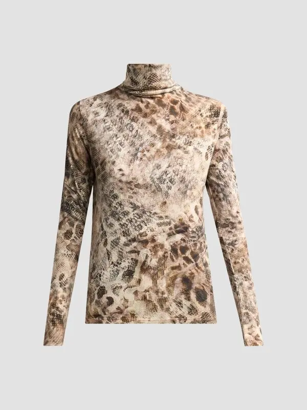 Ramy Brook Thea Python-print Cotton-blend Top