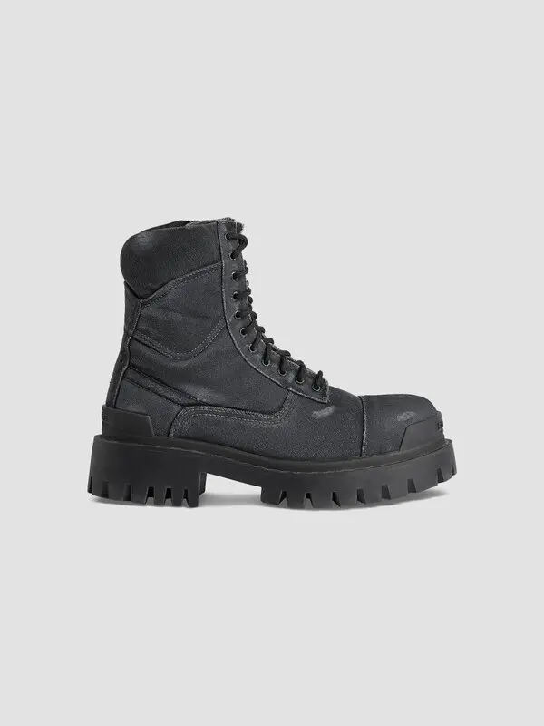 Balenciaga Combat Strike Boots - Black