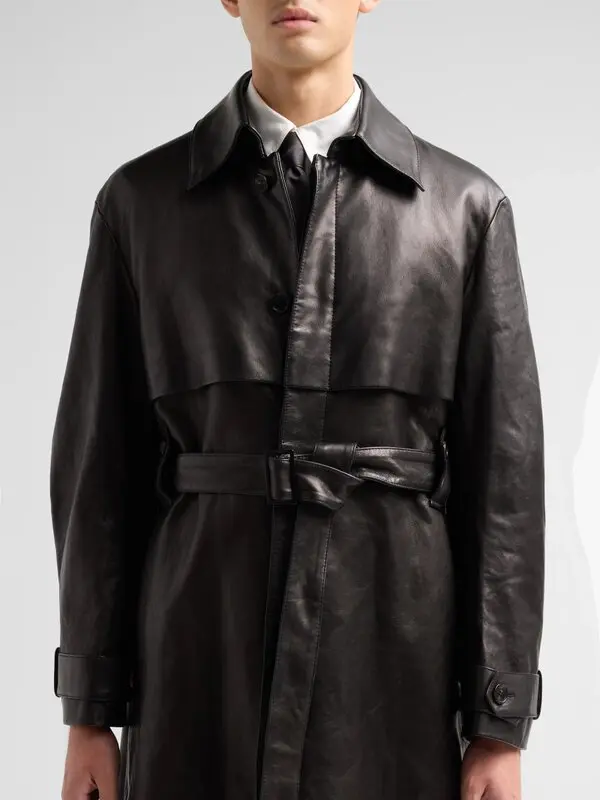 Public School Lafayette Leather Longline Coat