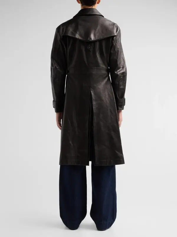 Public School Lafayette Leather Longline Coat