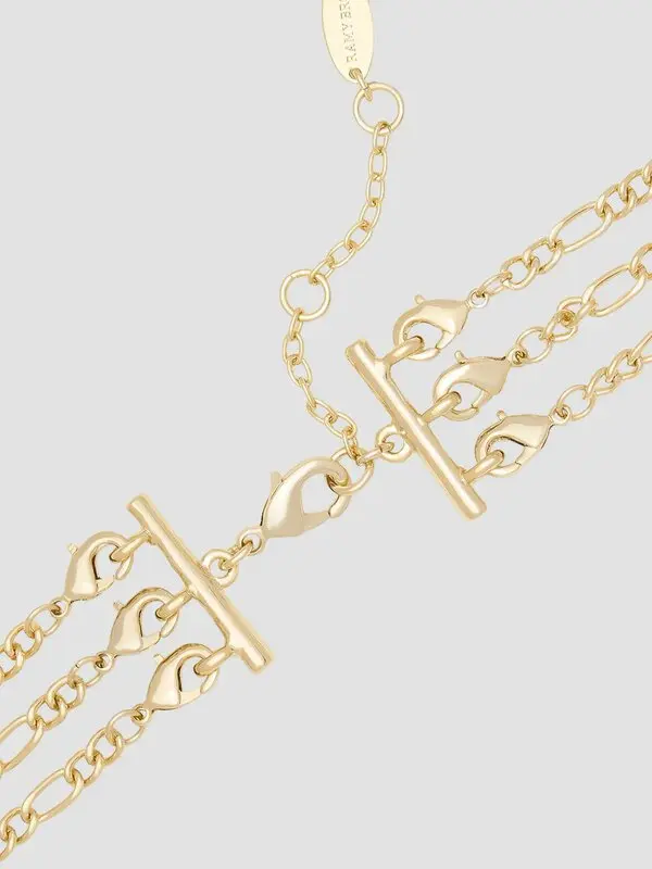 Ramy Brook Aria Goldtone & Mixed-media Layered Charm Necklace