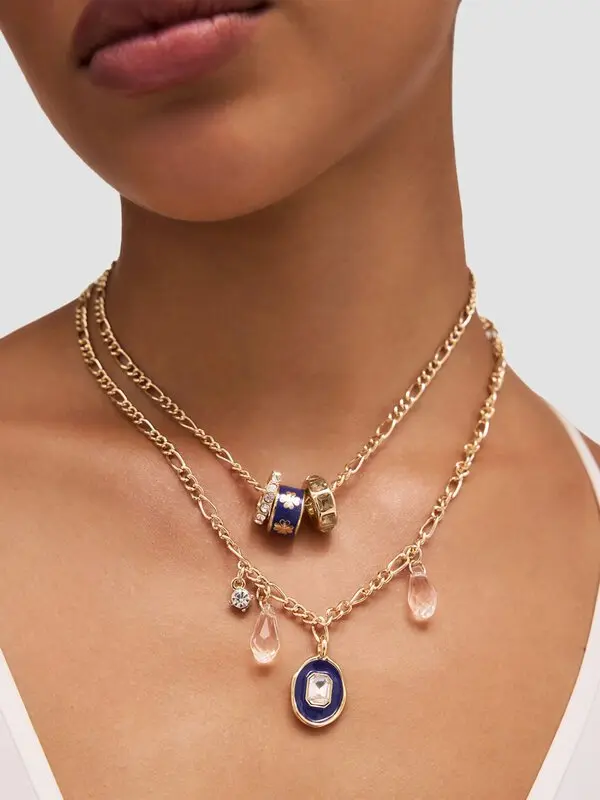 Ramy Brook Aria Goldtone & Mixed-media Layered Charm Necklace