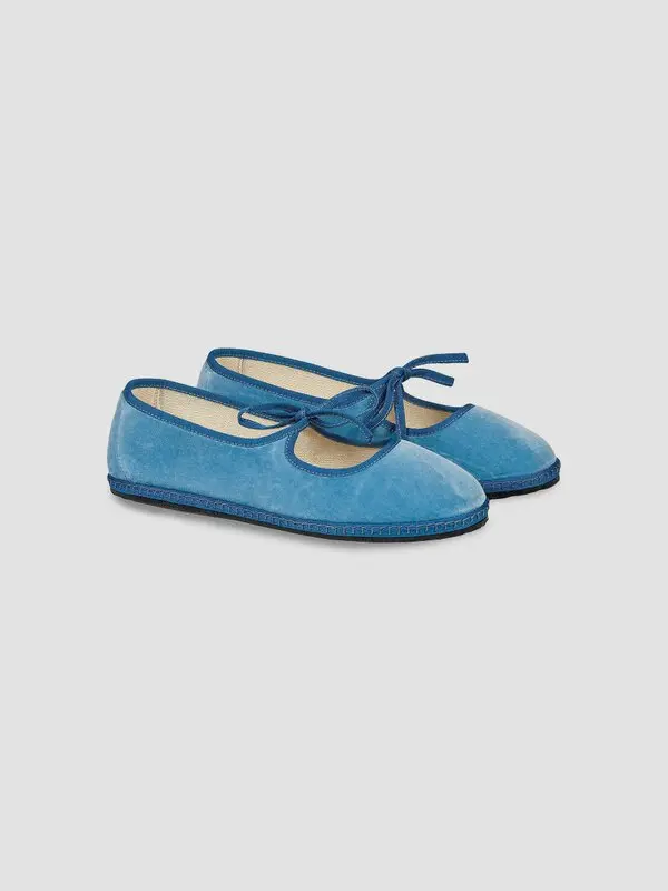 VIBI VENEZIA Timeless Brigitte Velvet Mary Janes - Murano