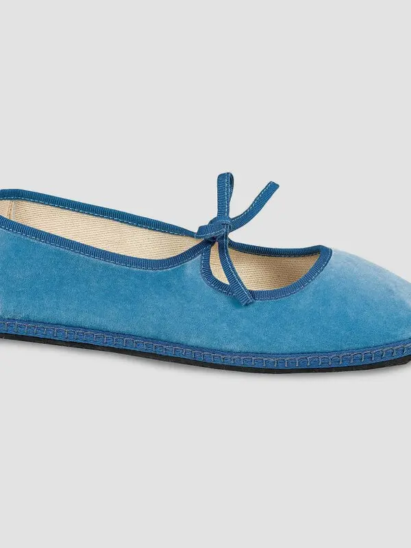 VIBI VENEZIA Timeless Brigitte Velvet Mary Janes - Murano
