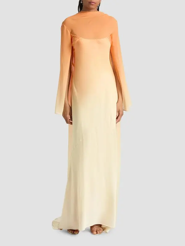 Significant Other Devlyn Ombré Cape Gown