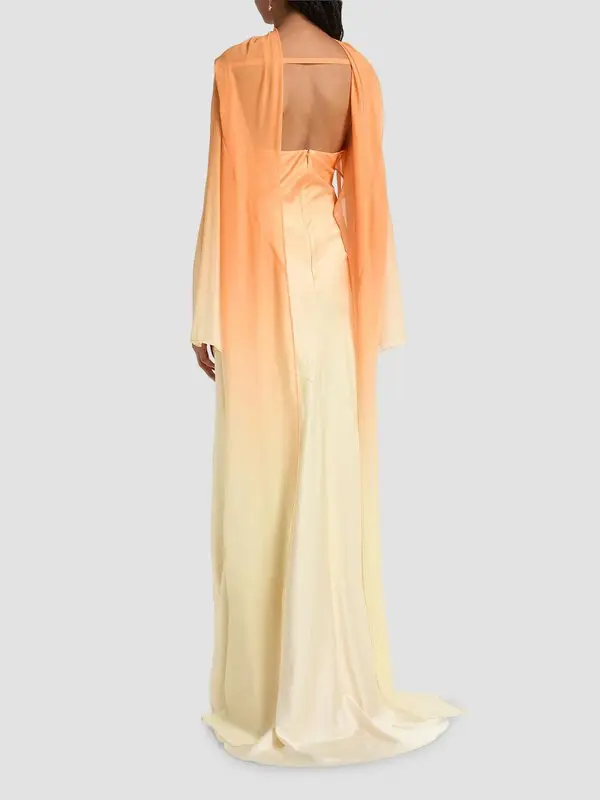 Significant Other Devlyn Ombré Cape Gown