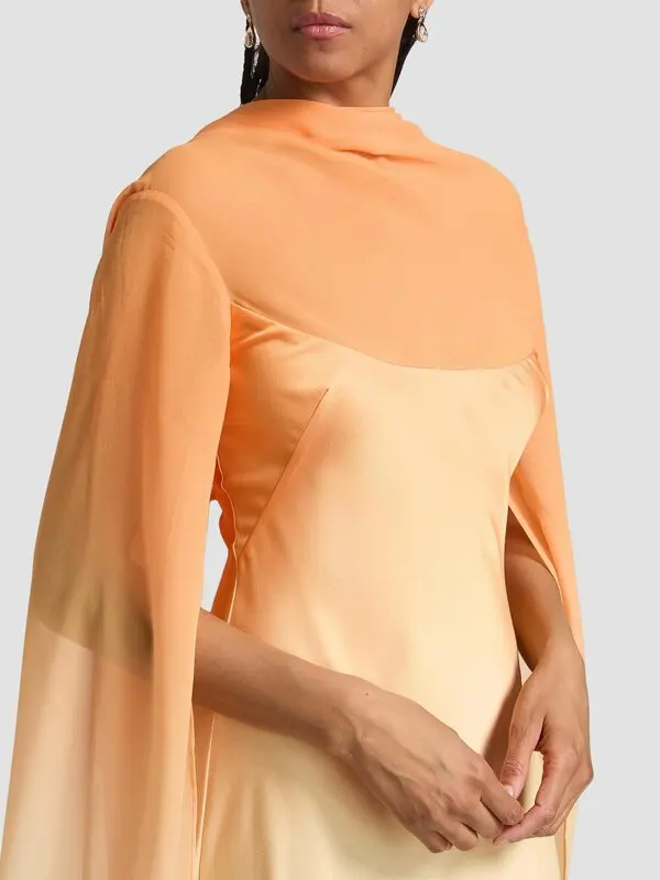 Significant Other Devlyn Ombré Cape Gown