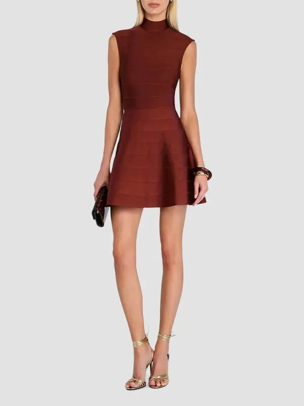 Retrofete Delyth Knit Fit & Flare Mini Dress