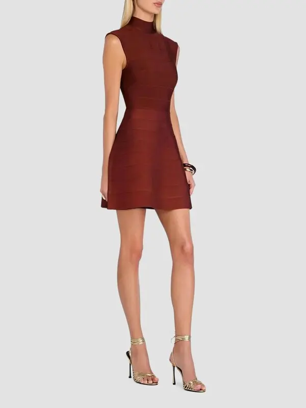 Retrofete Delyth Knit Fit & Flare Mini Dress