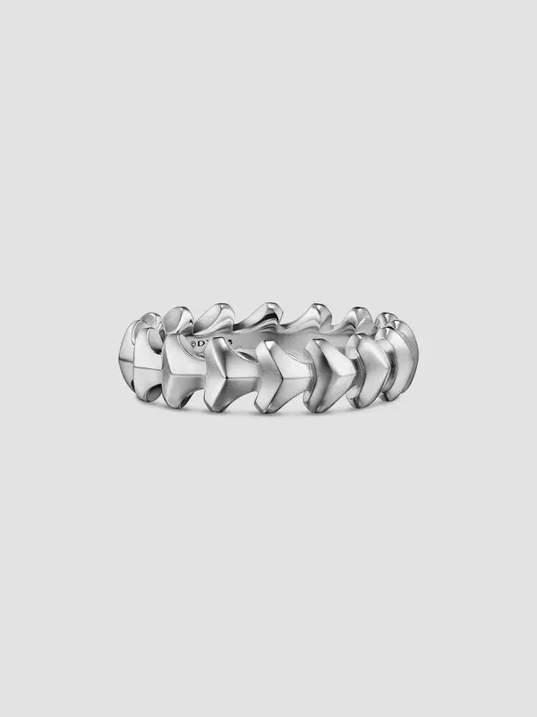 David Yurman Armory Band Ring In Sterling 6.2mm