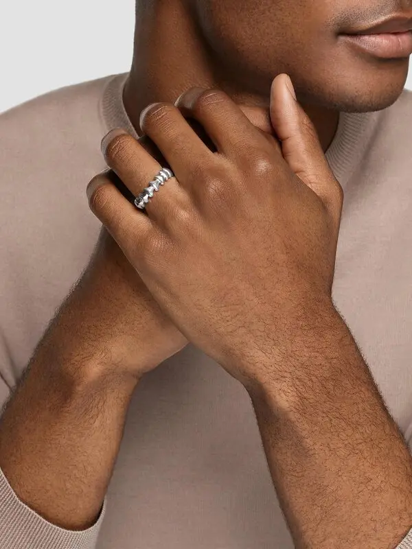 David Yurman Armory Band Ring In Sterling 6.2mm