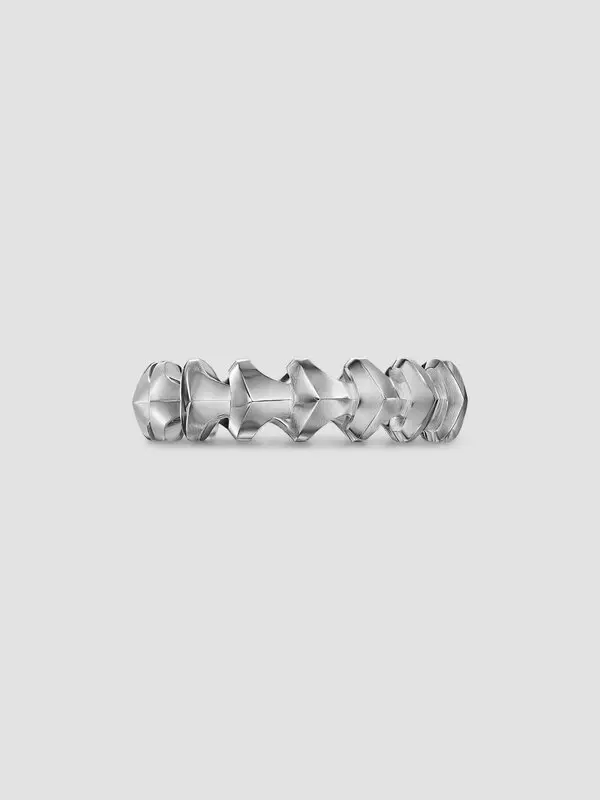 David Yurman Armory Band Ring In Sterling 6.2mm