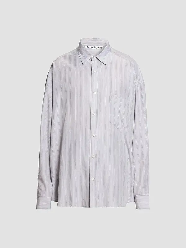 Acne Studios Soffia New Round Striped Oversized Shirt