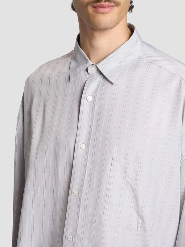 Acne Studios Soffia New Round Striped Oversized Shirt
