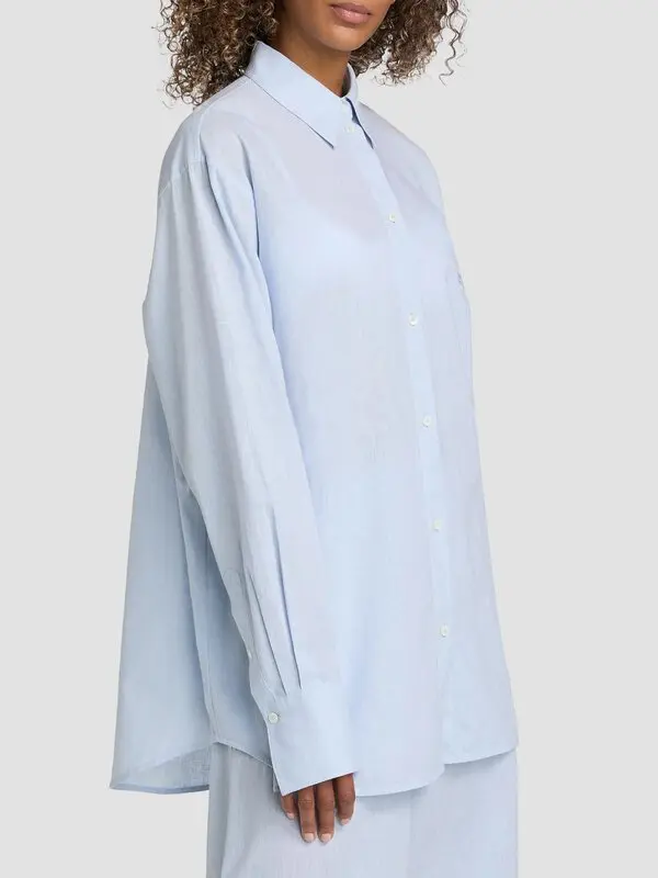 TOTEME Garderob Oversized Cotton-linen Shirt