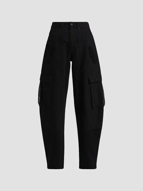 PURPLE BRAND Barrel-leg Carpenter Jeans - Black
