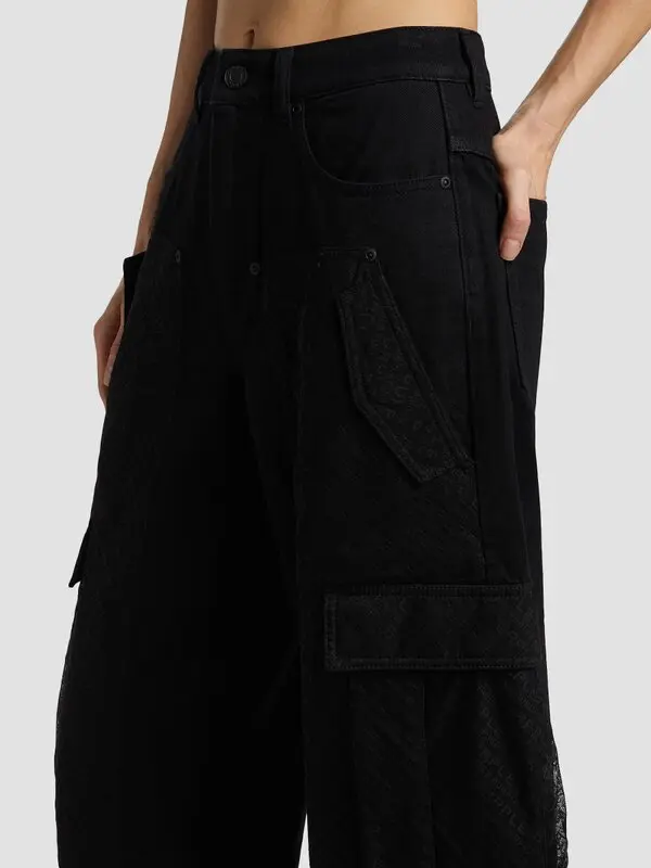 PURPLE BRAND Barrel-leg Carpenter Jeans