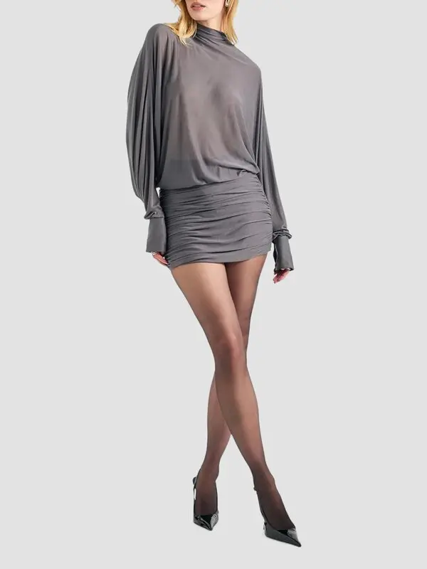 SEROYA Jensine Draped Mini Dress