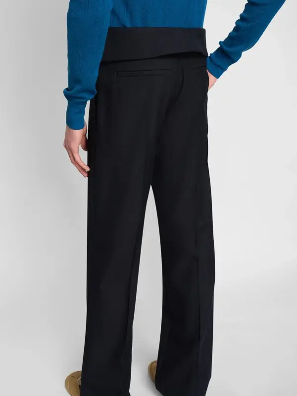 Dries Van Noten Preston Belted Wool Trousers