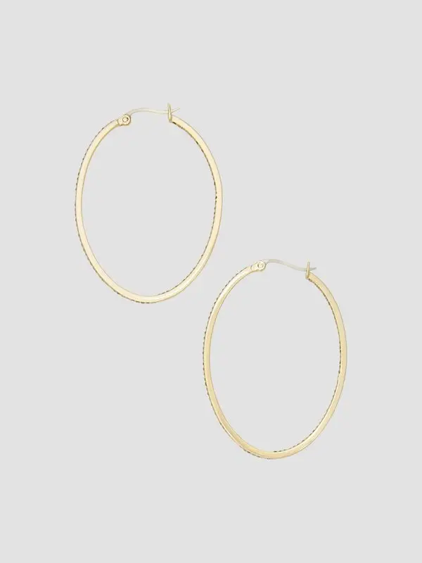 Ramy Brook Khatia Goldtone & Glass Crystal Hoop Earrings