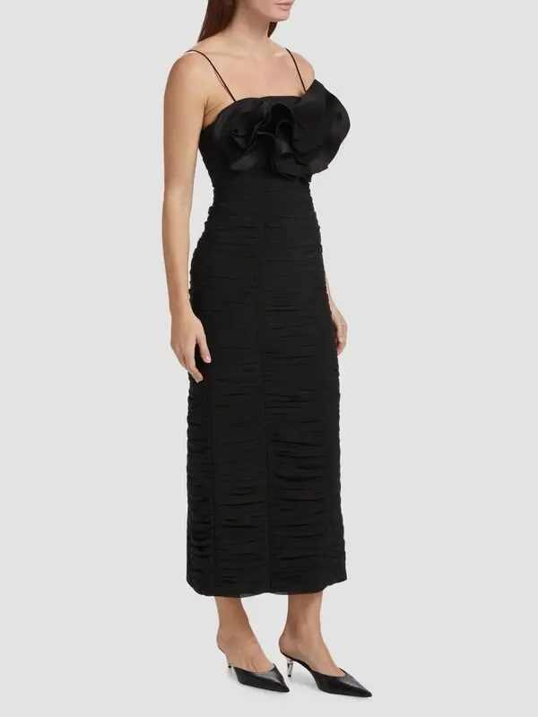 Acler Walsworth Ruched Midi Dress