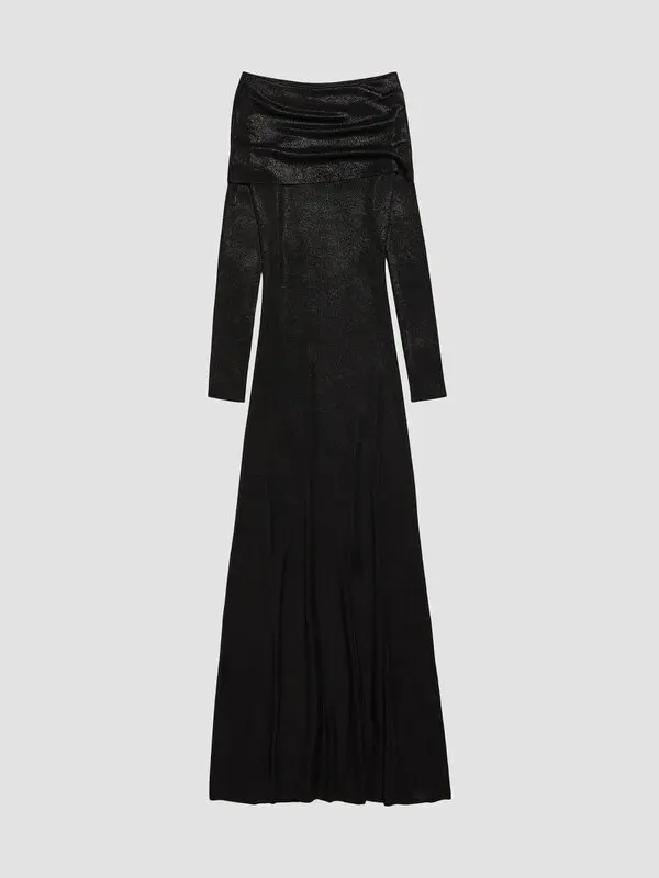 Balenciaga Off-shoulder Maxi Dress