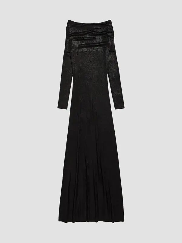 Balenciaga Off-shoulder Maxi Dress