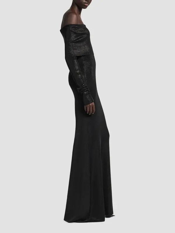 Balenciaga Off-shoulder Maxi Dress