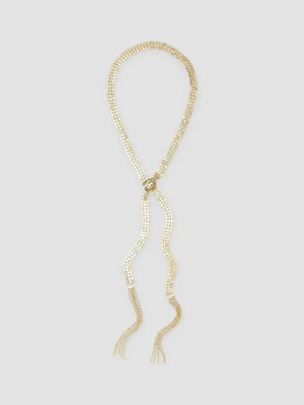 Ramy Brook Nora Goldtone Mesh Wrap Necklace