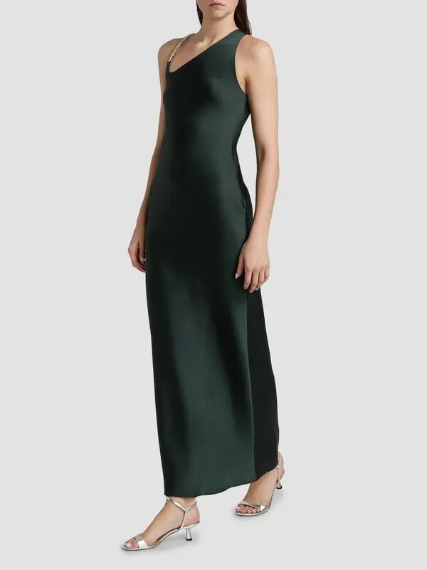 Significant Other Abbey Satin Trapeze Maxi Dress