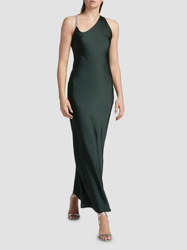 Significant Other Abbey Satin Trapeze Maxi Dress