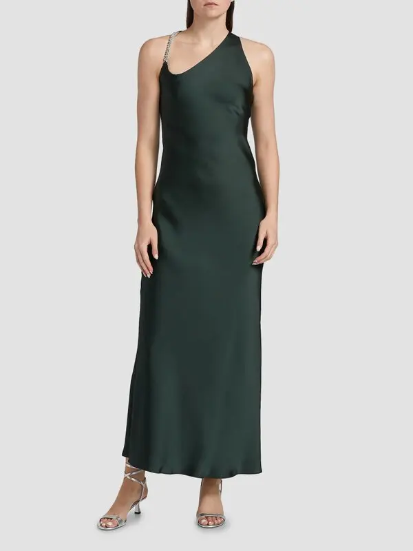 Significant Other Abbey Satin Trapeze Maxi Dress