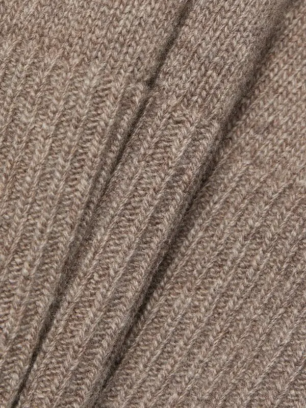 Brandon Maxwell The Bruno Sleeveless Wool-cashmere Vest - Truffle