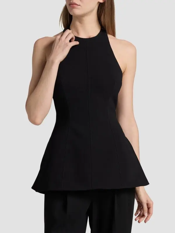 Acler Hawick Fit-and-flare Halterneck Top