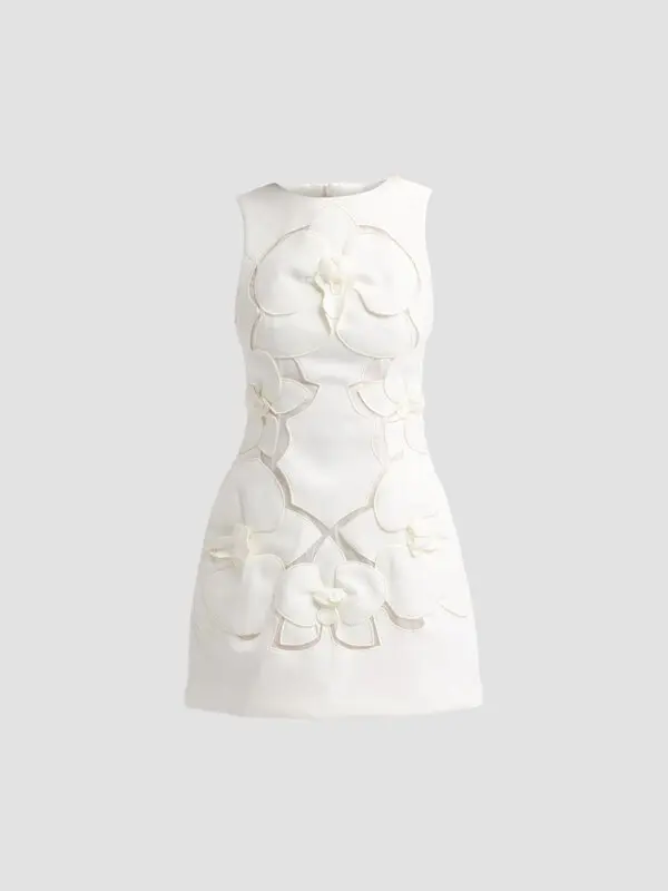 Acler Forever Young Raffin Mini Dress - Ivory