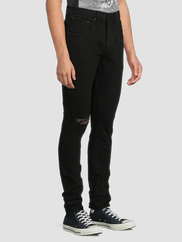 PURPLE BRAND P002 Knee Slit Rinse Slim Jeans