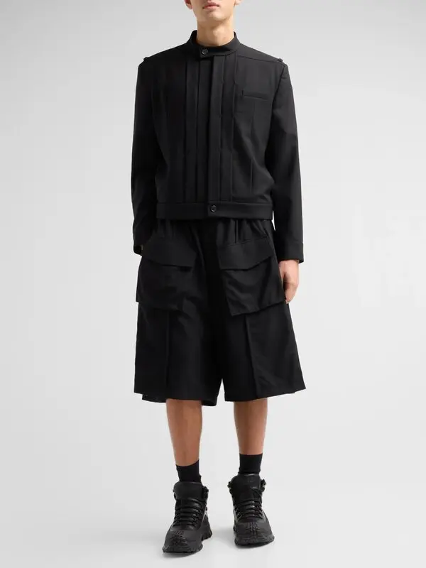 Public School Franklin Pleated Wool Jacket