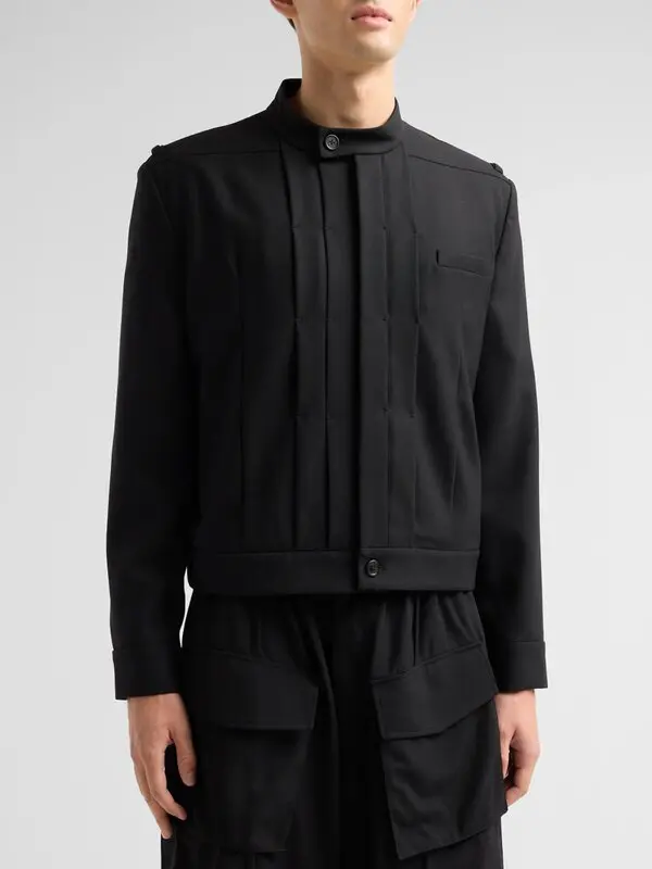 Public School Franklin Pleated Wool Jacket