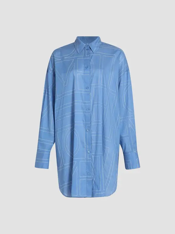 TOTEME Monogram Long Summer Shirt