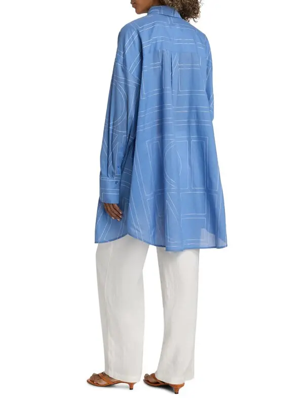 TOTEME Monogram Long Summer Shirt