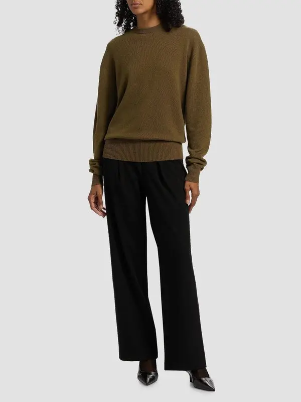TOTEME Classic Wool-silk Crewneck Sweater