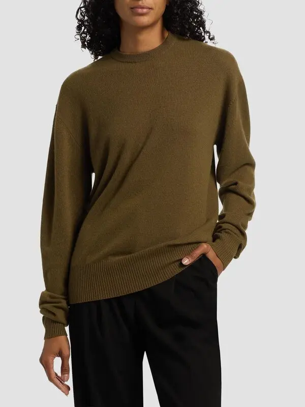 TOTEME Classic Wool-silk Crewneck Sweater