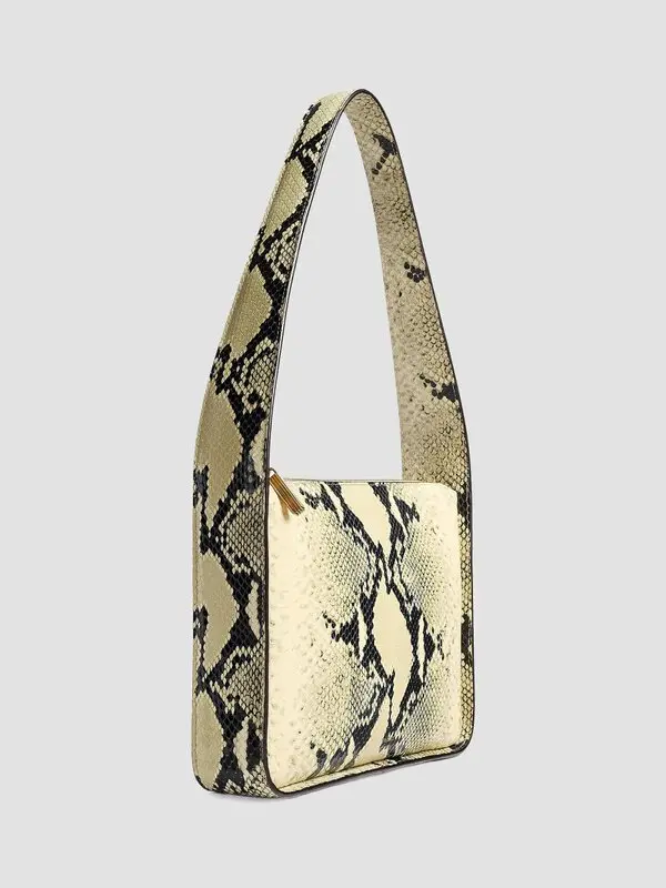 Khaite Lori Snakeskin-embossed Leather Shoulder Bag